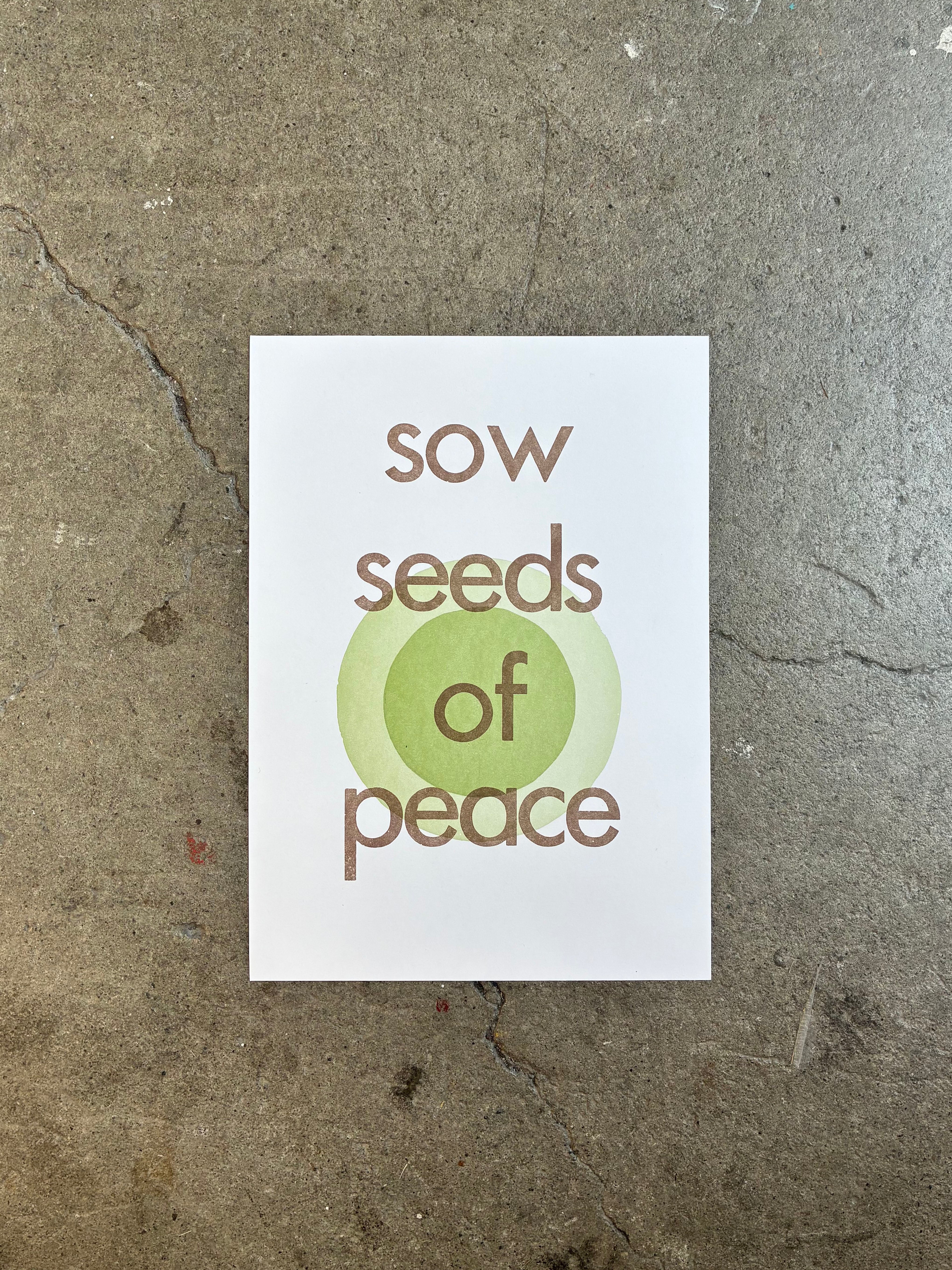 Sow Seeds of Peace – The Aesthetic Union